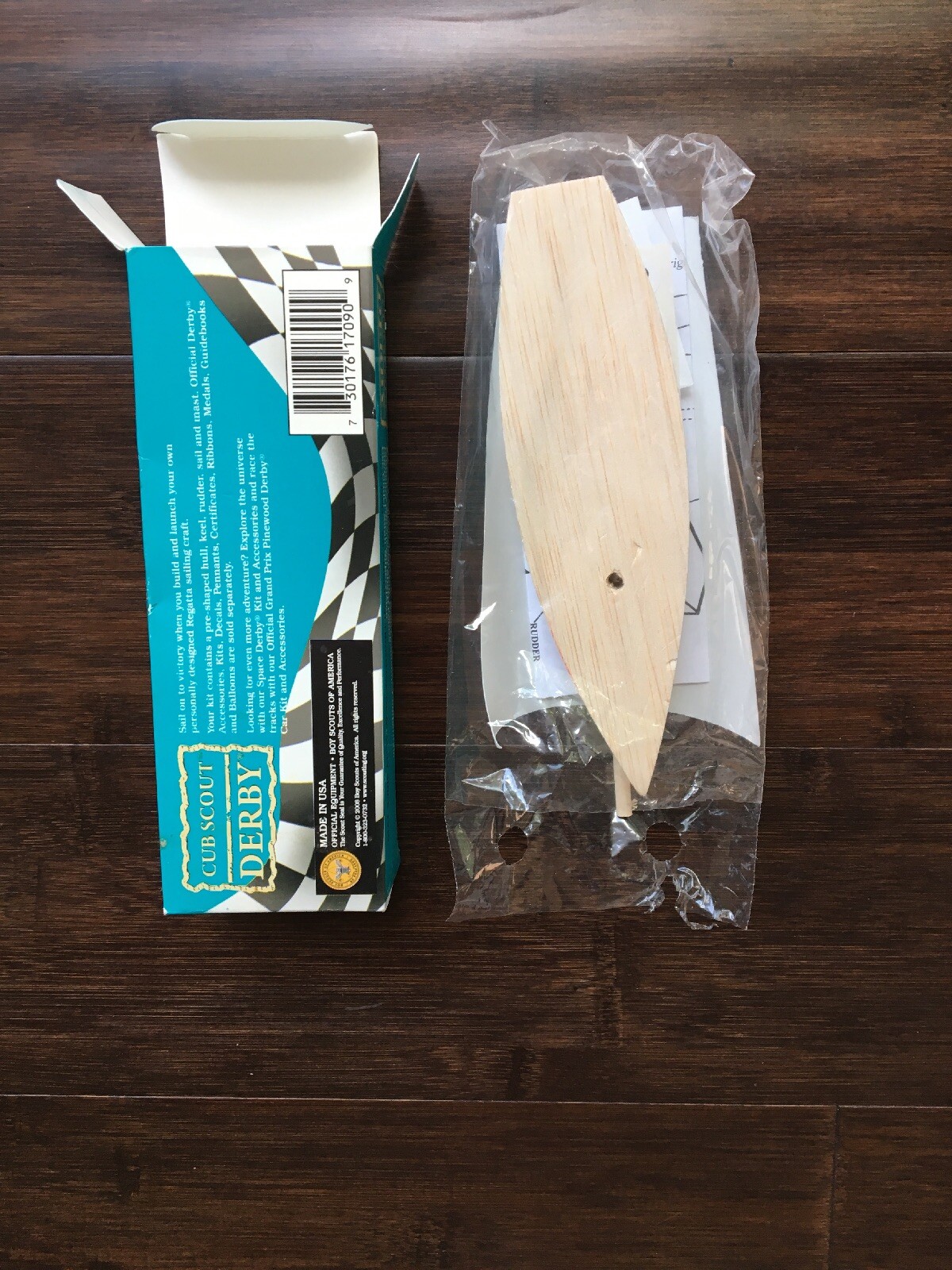 Vtg CUB SCOUT DERBY Raingutter Regatta Kit Boy Scouts of America Wood ...