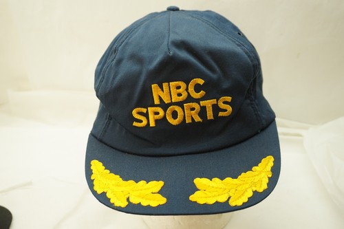 NBC SPORTS HAT LOGO BLUE BASEBALL CAP TELEVISION EMBROIDERED ADJUSTABLE ...