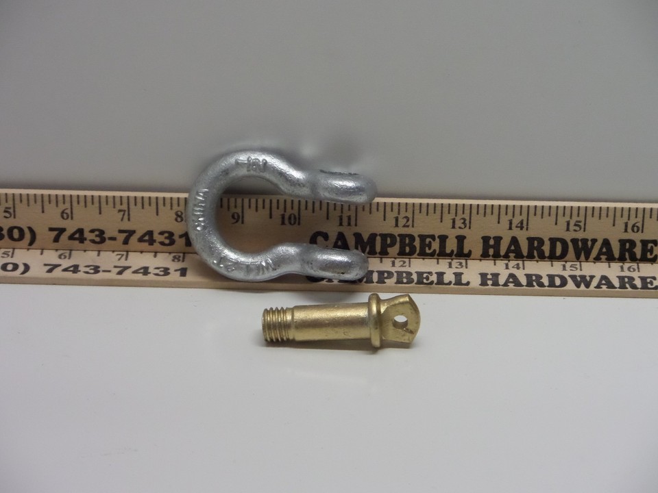 1/2" Screw Pin Anchor Shackle 2 Ton Clevis Bow Lifting Pulling Rigging ...