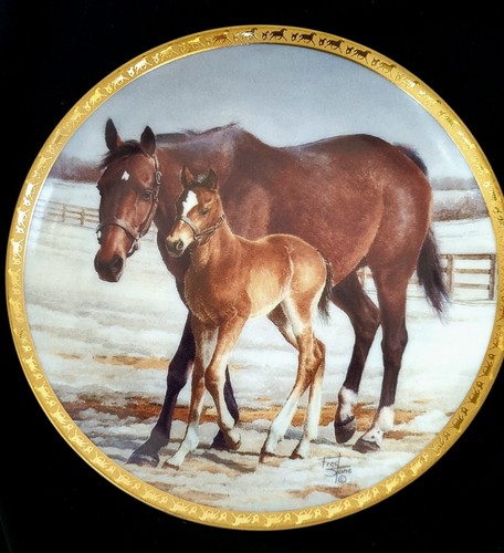 Fred Stone 1992 KIDNAPPED MARE & HER SECRETARIAT COLT Collector Plate ...