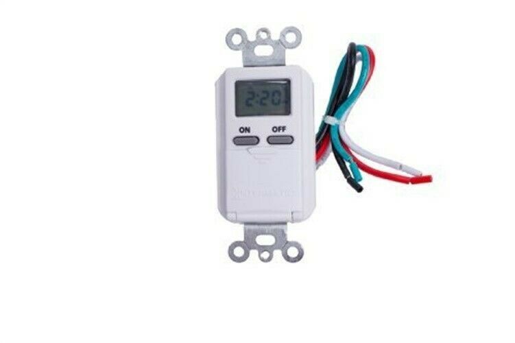 Intermatic EI500WC Digital In-Wall Electronic 7-Day Timer Switch ...