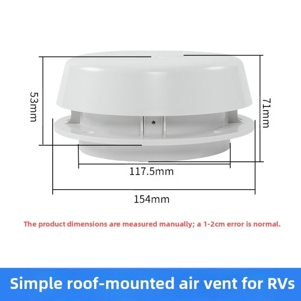 For Durable RV Mushroom Head Air Vent Cover for Roof Ventilation and ...