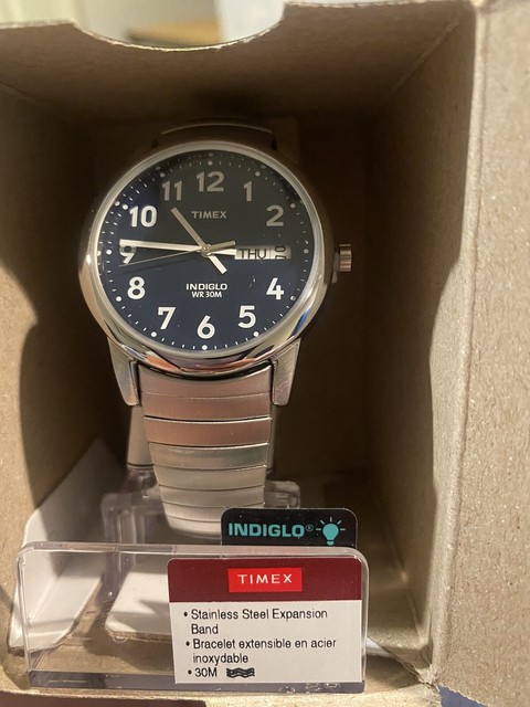 Timex Easy Reader Men's Blue Watch - T200319j for sale online | eBay