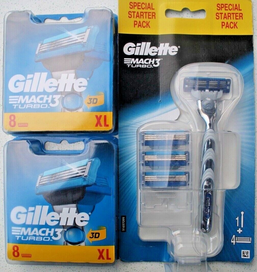 GILLETTE MACH 3 BLADES GENUINE UK STOCK | eBay