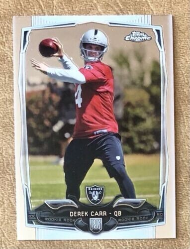 2014 Topps Chrome DEREK CARR Rookie card #115 New Orleans Saints 1.00 ...