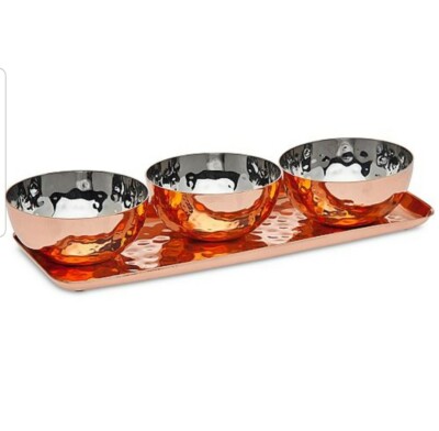 Copper Condiment Bowl Set Godinger Gathering New in Box, Gifts, Home ...