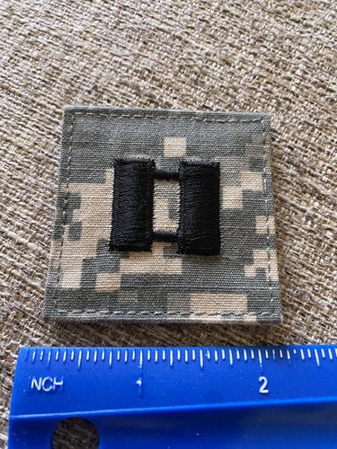 US Army Captain CPT O-3 Rank ACU Hook / Loop Pattern Military Patch ...
