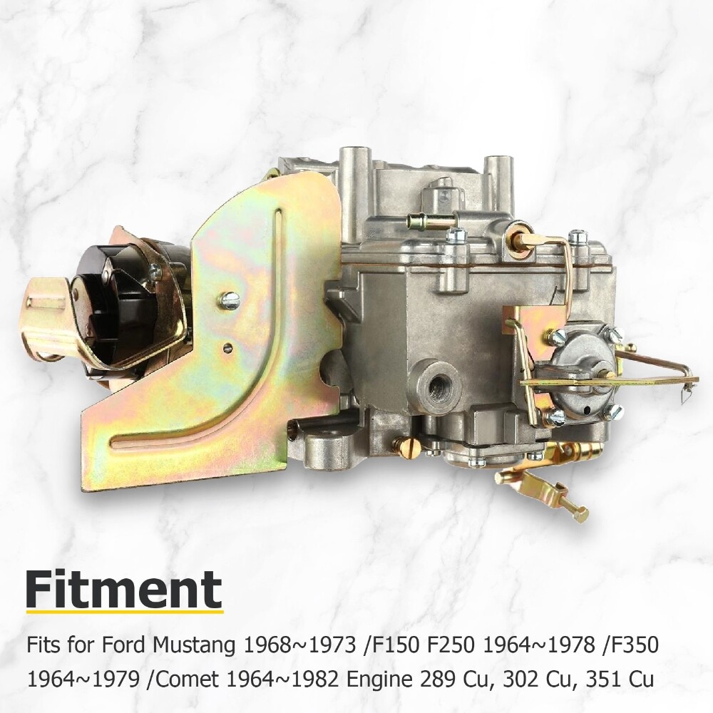 2100 A800 Carburetor 2 Barrel Carb For Ford 289 302 351 Mustang F150 ...