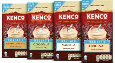 KENCO Coffee Instant Mix, Latte, Cappuccino, Mocha Iced Latte 8 Sachets ...