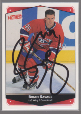 Autographed 99/00 Upper Deck Victory Brian Savage - Canadiens | eBay