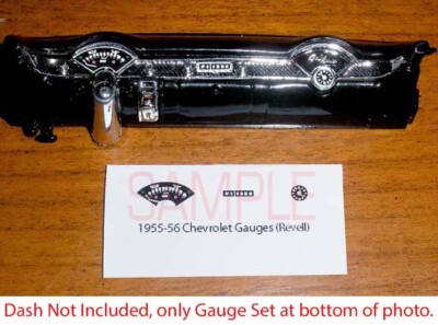 1955 - 56 CHEVROLET Bel Air - 210 - Nomad GAUGE FACES 1/25 REVELL ...