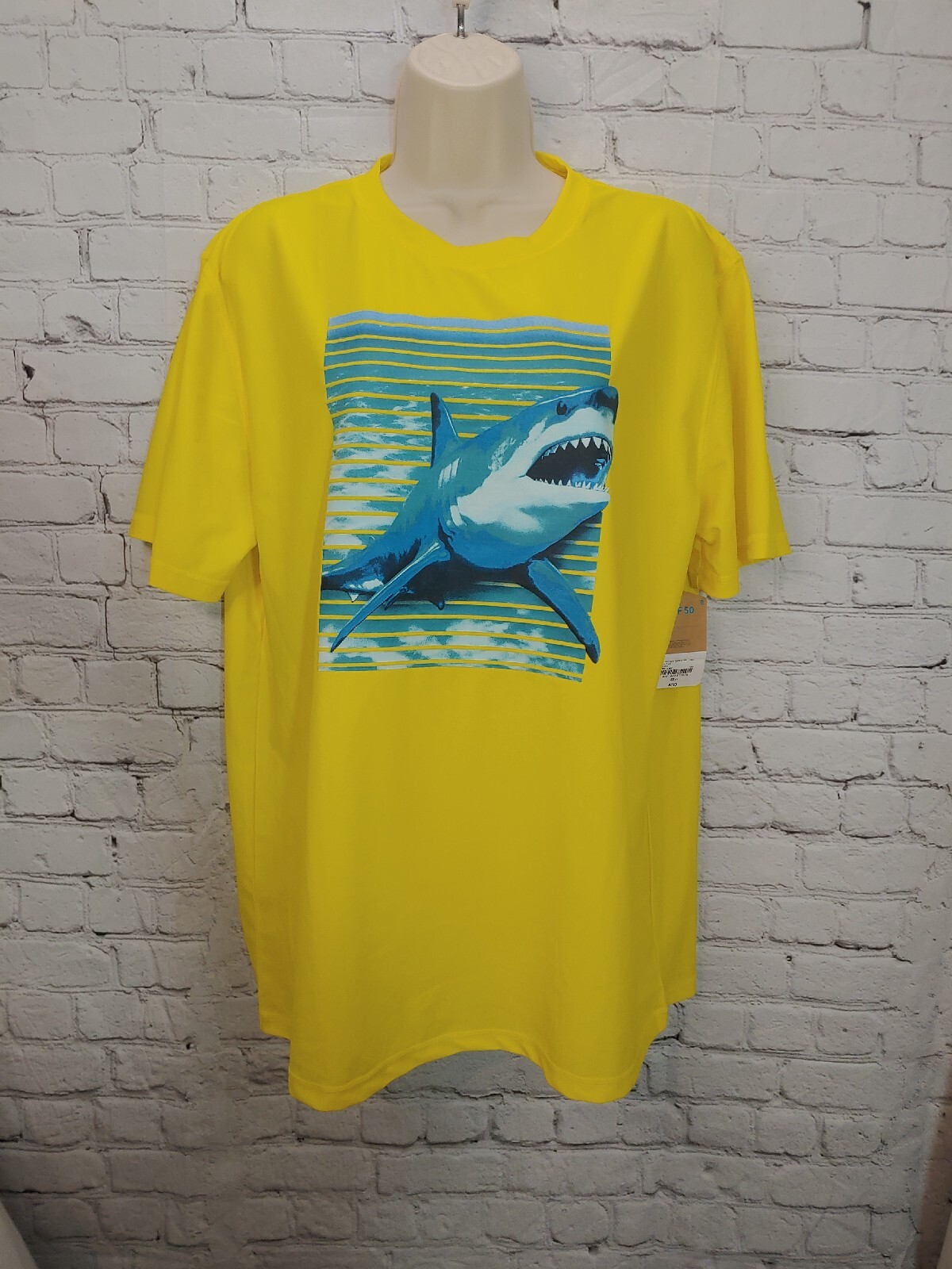 ThereAbouts Boys Size XXL (22H) Bright Yellow Surfboard Beach Shirt | eBay