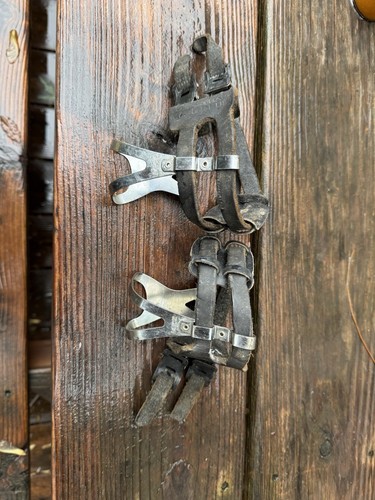 Mks Track Toe clips NJS Talon Double Straps | eBay