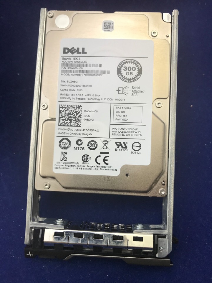 Disque Dur HDD Dell 300 Go 6G 15K 2,5" SP SAS H8DVC 0H8DVC | eBay