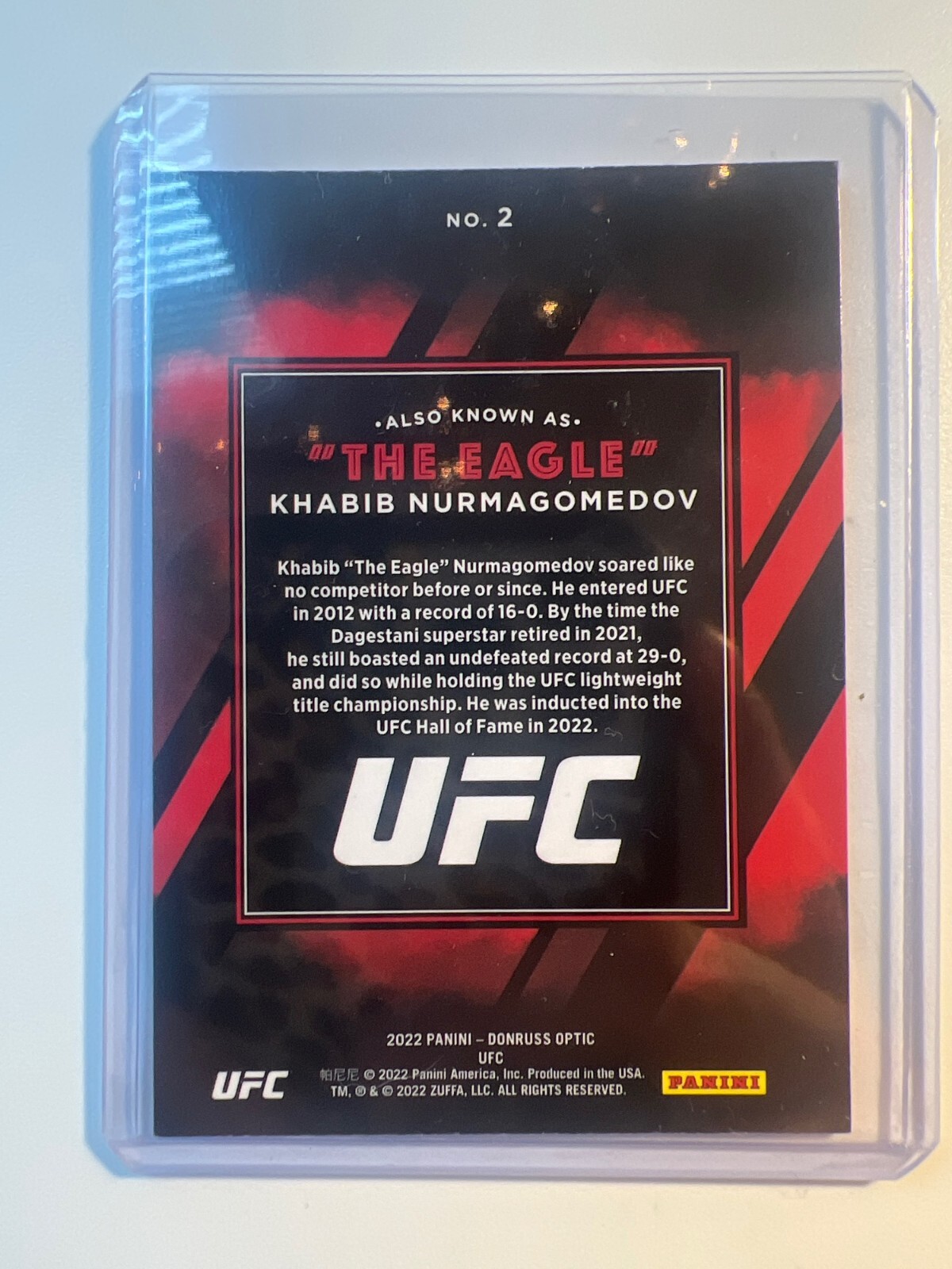 022 Donruss Optic UFC AKA #2 Khabib Nurmagomedov "The Eagle" | eBay