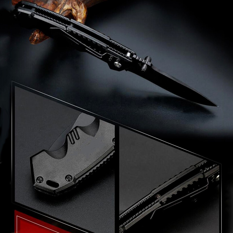 8" Spring Open Assisted LED Multifunction Pocket Knife Survival MULTITOOL | eBay