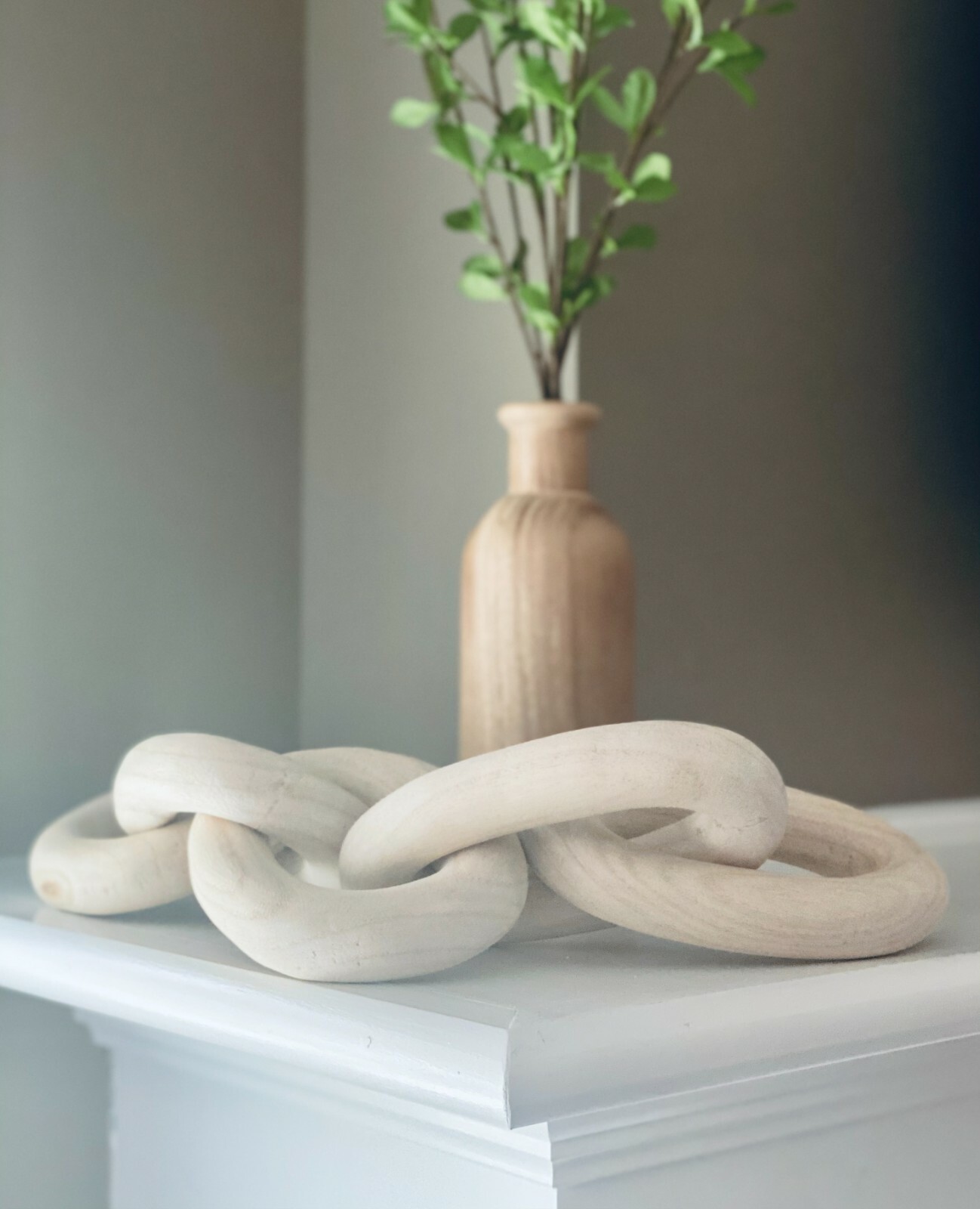 Wood Chain Link Decor, Wood Decor, Wood Decorations, Wood Home Decor ...