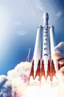 Falcon Heavy Poster 30X20 launch Space Rocket Spacecraft From USA | eBay