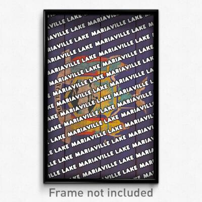 Mariaville Lake New York Poster (NY City Souvenir 11x17 Town Print) | eBay