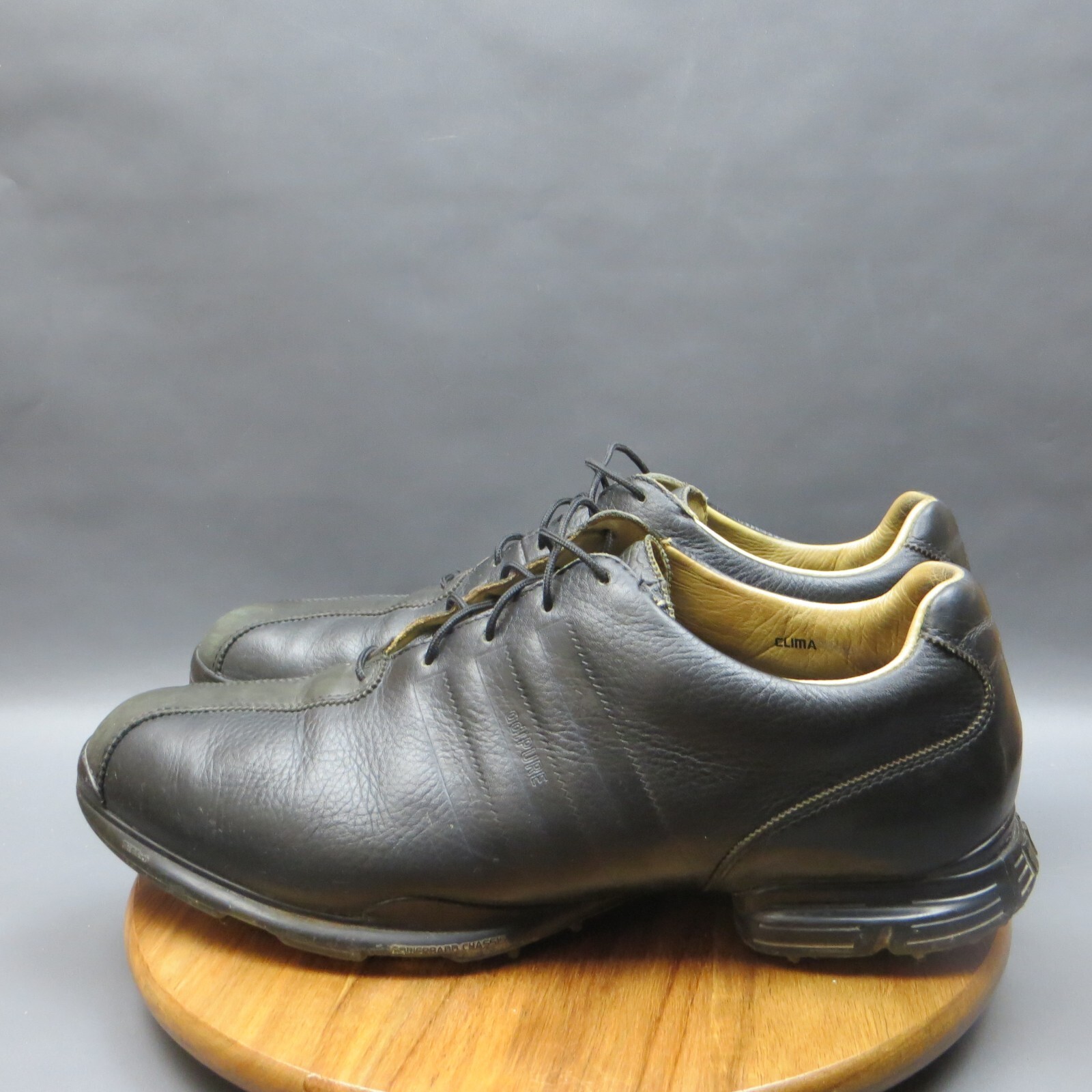 Adidas Adipure Z Golf Shoes Mens Size 11 Black Leather Spikes Sneakers ...