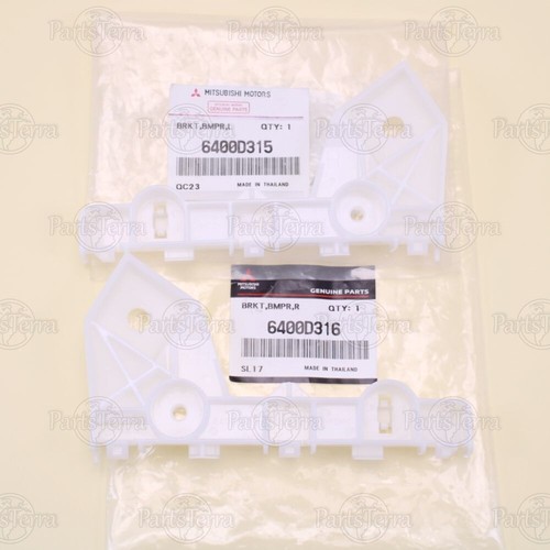 Genuine MITSUBISHI Front Bumper Bracket Driver And Passenger Side White ...