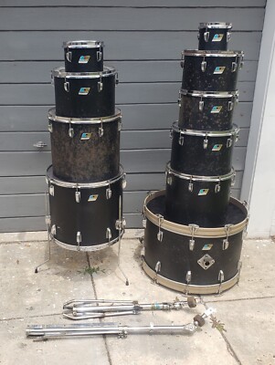 vintage 70's Ludwig OCTA-PLUS Drum Set for restoration, 10 drum set | eBay