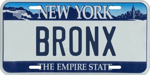 Bronx New York City Metal License Plate | eBay