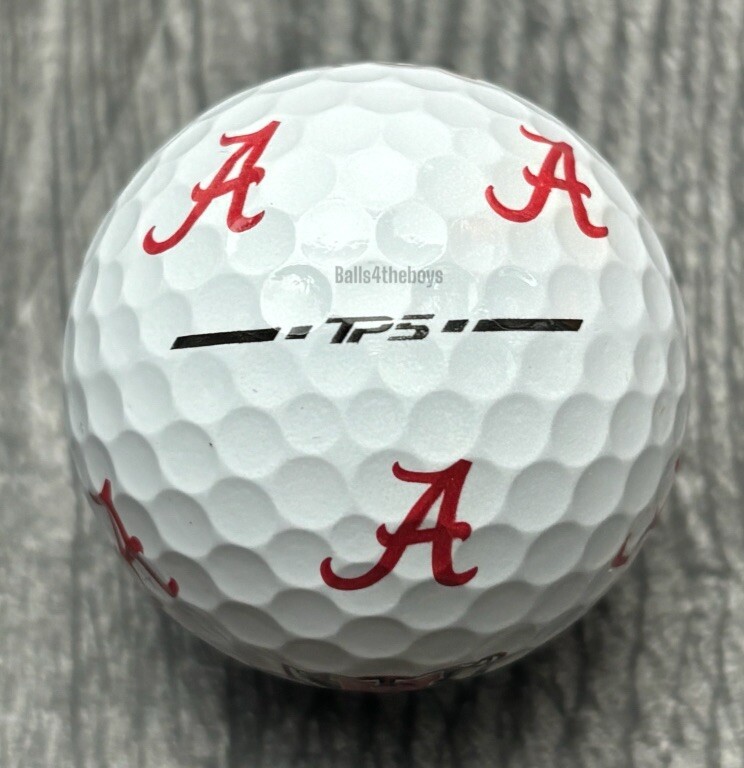(1) Taylormade TP5 Pix Alabama Crimson Tide v3 NCAA New Rare Golf Ball ...