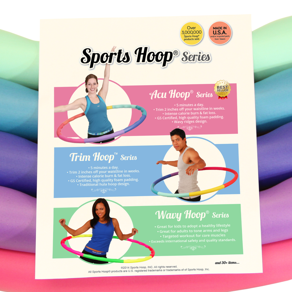 Weight Loss Sports Hoop® Series: Acu Hoop® (2lb, 3lb, 4lb, 5lb, 5.6lb ...