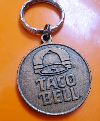 Vintage TACO BELL Keychain 1985 We Did It Together 2000 Stores Metal ...