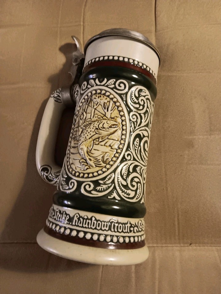 Avon Sporting English Setter Stein Decanter #376911 (Dog/Fish) Vintage ...