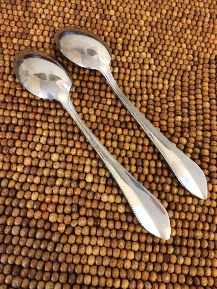MSe Martha Stewart MFS3 HAMMERED Stainless Pointed Tip 2 PLACE OVAL ...