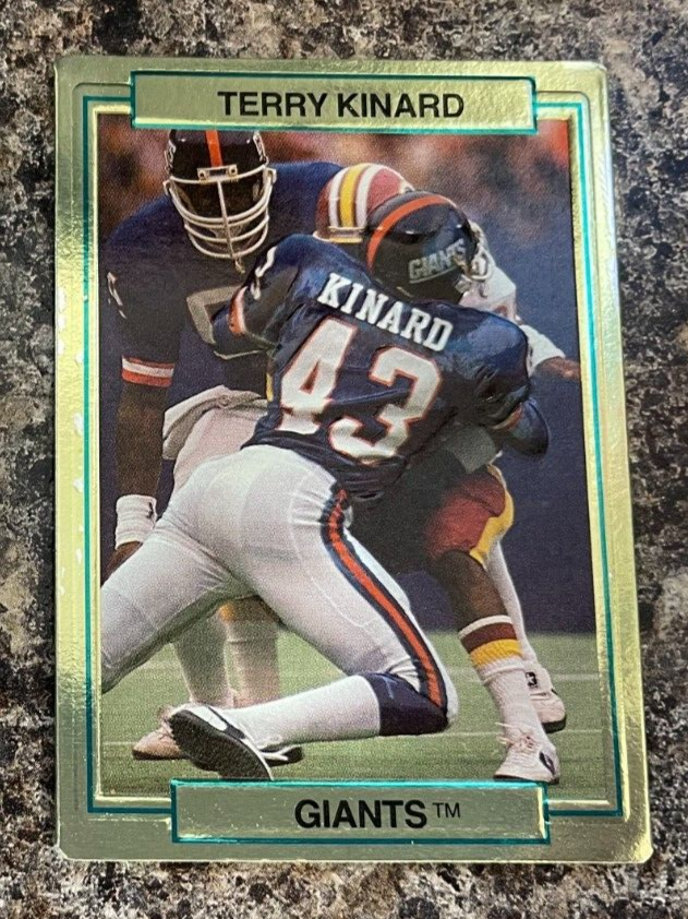 1989 NFL Officially Licensed Product Card # 14 Terry Kinard - New York ...