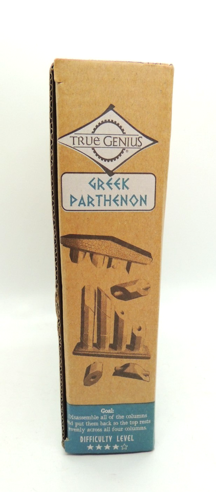 True Genius Greek Parthenon Brainteaser Wood 3D Puzzle Ages 14 ...