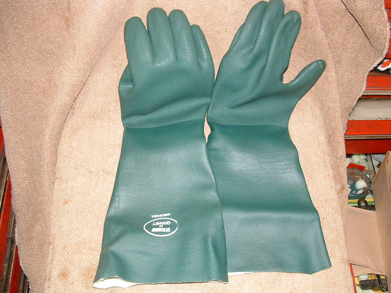 3 PAIRS GRANET DYNAGRIP GLOVES MADE IN FRAMINGHAM, MA. USA CHEMICAL ...