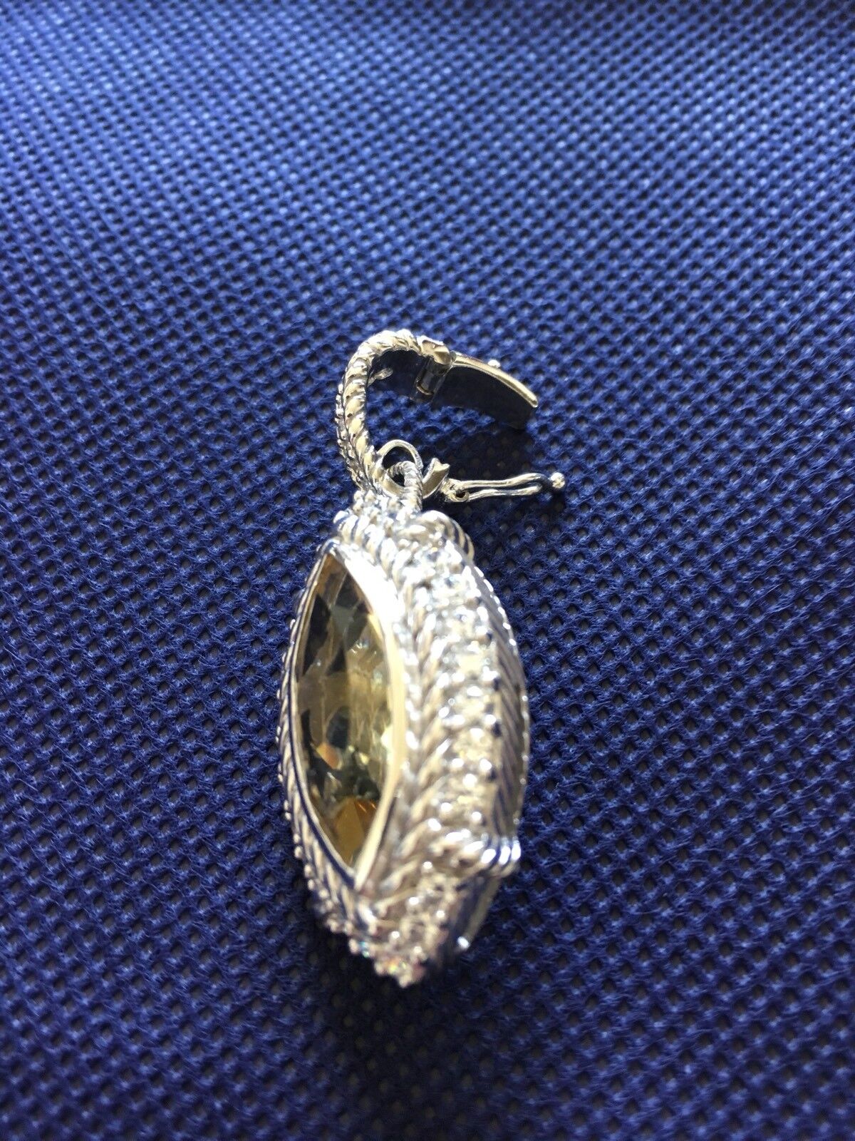 Pre-Loved Judith Ripka Olive Quartz Enhancer! - Gem