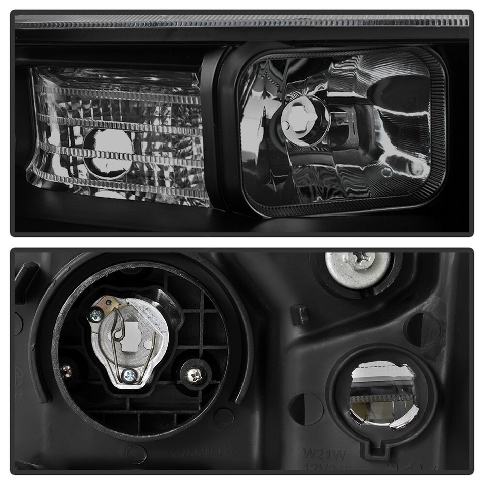 Black Smoked 2004-2008 Acura TSX CL9 LED Tube Projector Headlights ...