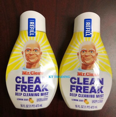(2-Pack) Mr CLEAN FREAK Bathroom DEEP CLEANING MIST Lemon Zest 16Oz ...
