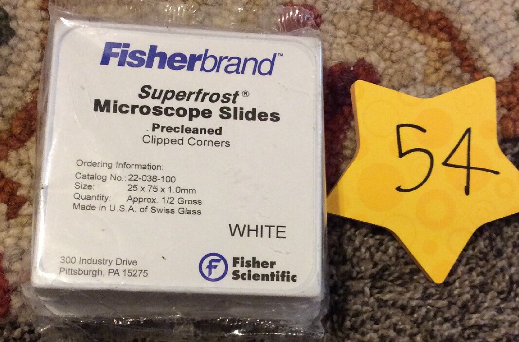 (144 Pk) Fisherbrand Microscope Slides with Clipped Corners 22-038-100 ...