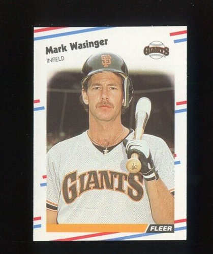 1988 FLEER GLOSSY #100 MARK WASINGER ROOKIE RC SAN FRANCISCO GIANTS | eBay