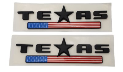 texas usa edition emblem for chevy silverado sierra truck decal. x2 | eBay