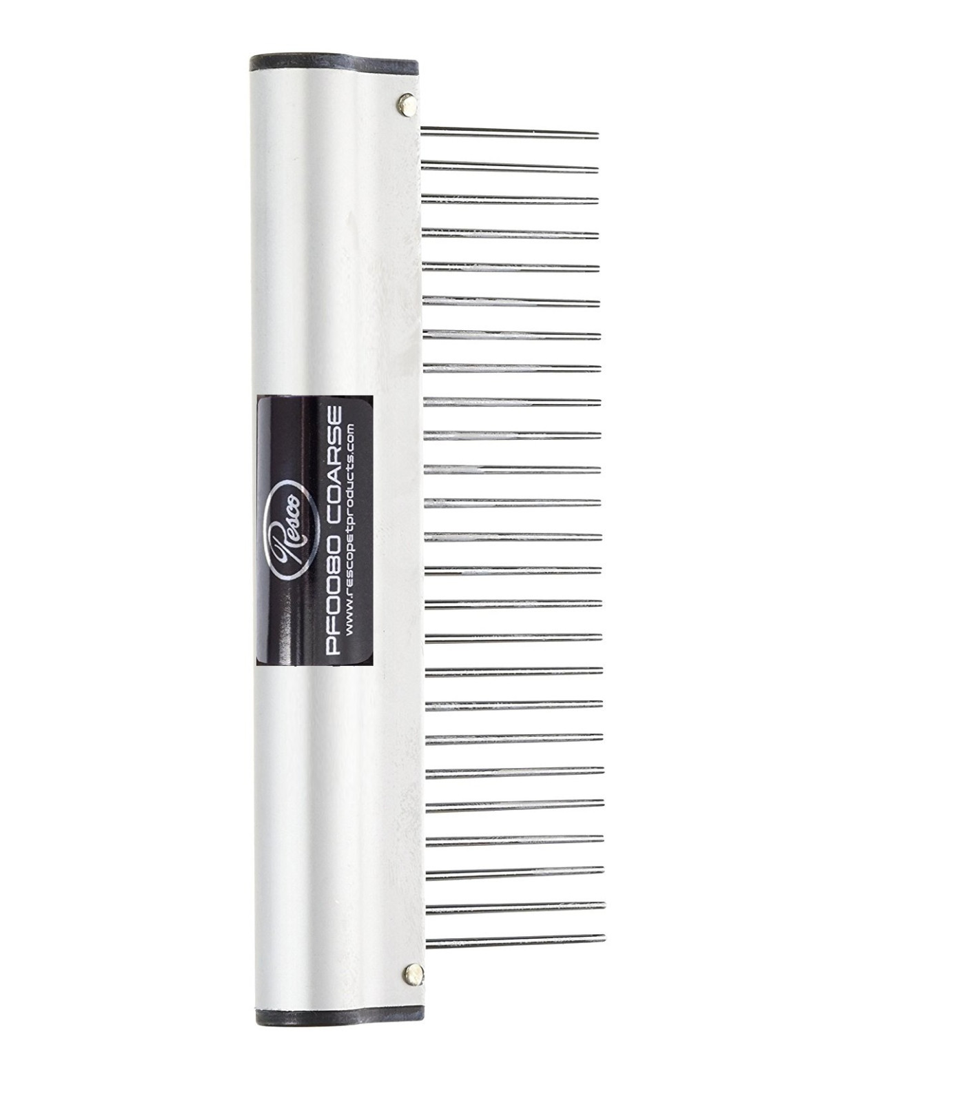 RESCO PRO COARSE COMB Ergonomic Aluminum&Stainless Steel LONG TOOTH-Pet ...