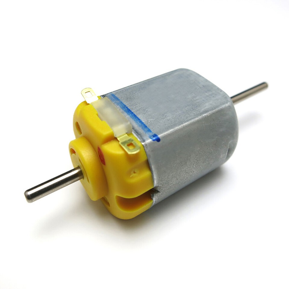 Mini 130 Toy Motor Small Electric DC Motor 1.5V-12V Long Axis Carbon ...