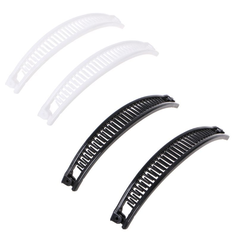 2 Pcs Comb Clip In Hair Extension Clips For Human Hair Bangs Snap Hair ...