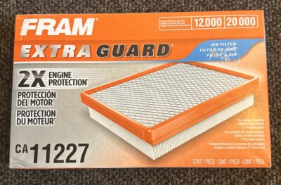 FRAM Extra Guard CA11227 Replacement Engine Air Filter Select Chevrolet ...