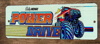 Power Drive Arcade Video Game 4x12 Metal Wall Sign Marquee Banner ...