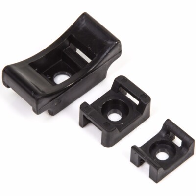 Cable Zip Tie Cradles HEAVY DUTY Screw-In Wall Mounts/Saddles Wire/Pipe ...