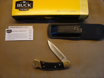 Buck 110 Drop Point Blade Folding Hunter With Nice Polish Job & Wood ...