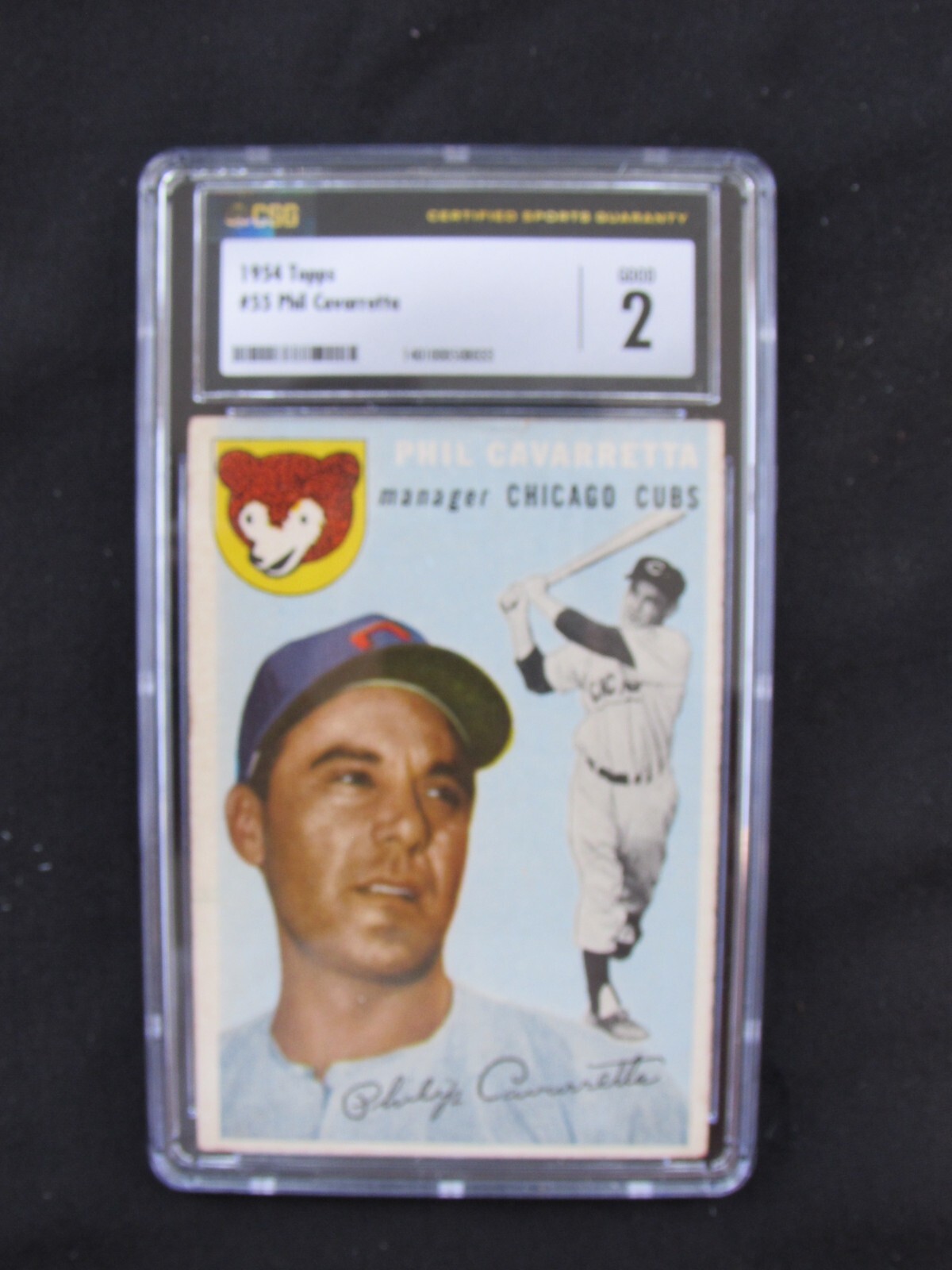 1954 TOPPS - #55 PHIL CAVARRETTA - CGS - MANAGER CHICAGO CUBS | eBay