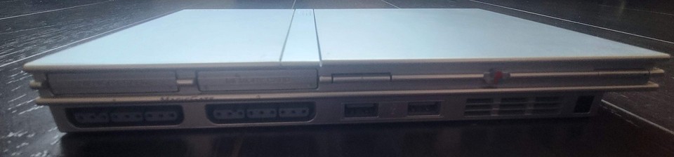 Playstation 2 PS2 SLIM Silver + 1 Controller & Hook Up Cords Tested ...